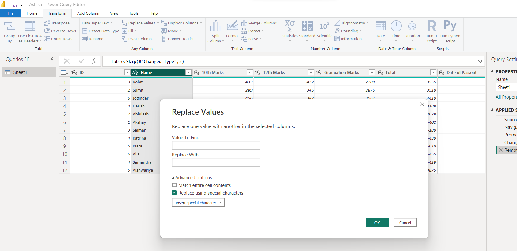 How To Replace Values In Power Query Editor